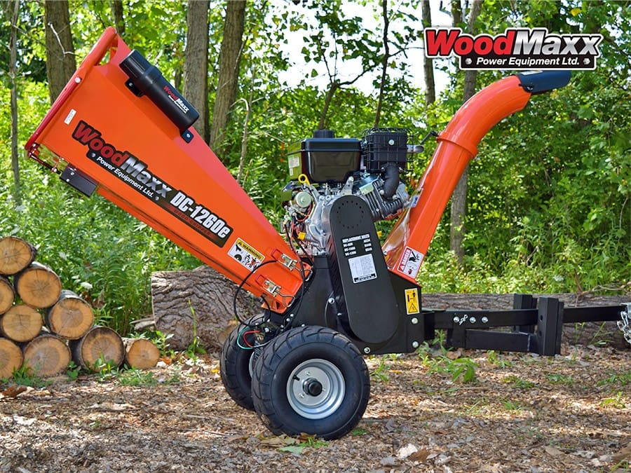 WoodMaxx DC-1260 Wood Chipper | Gas Powered Wood Chipper