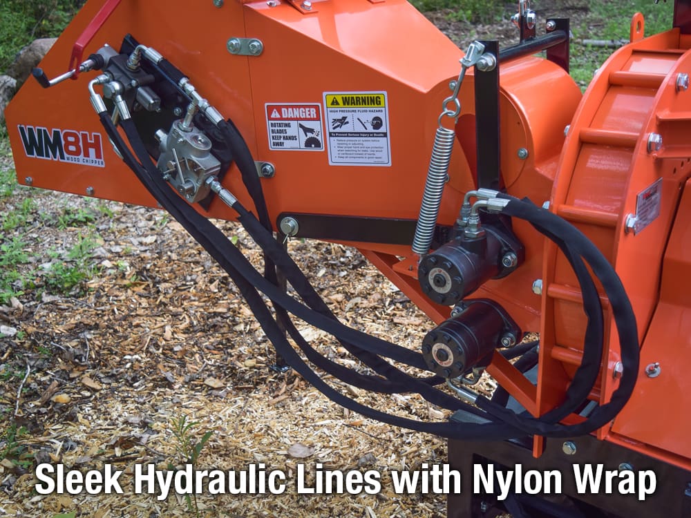 8" PTO Wood Chipper Tree Chipper Brush Chipper - Hydraulic Feed