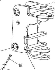 (Backhoe) Swing Frame Weldment (All Models) - WoodMaxx