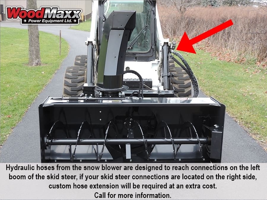 Skid Steer Snow Blower, PTO Snow Blower - WoodMaxx